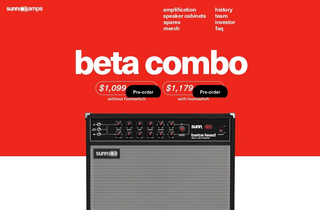Sunn Amplification — beta combo