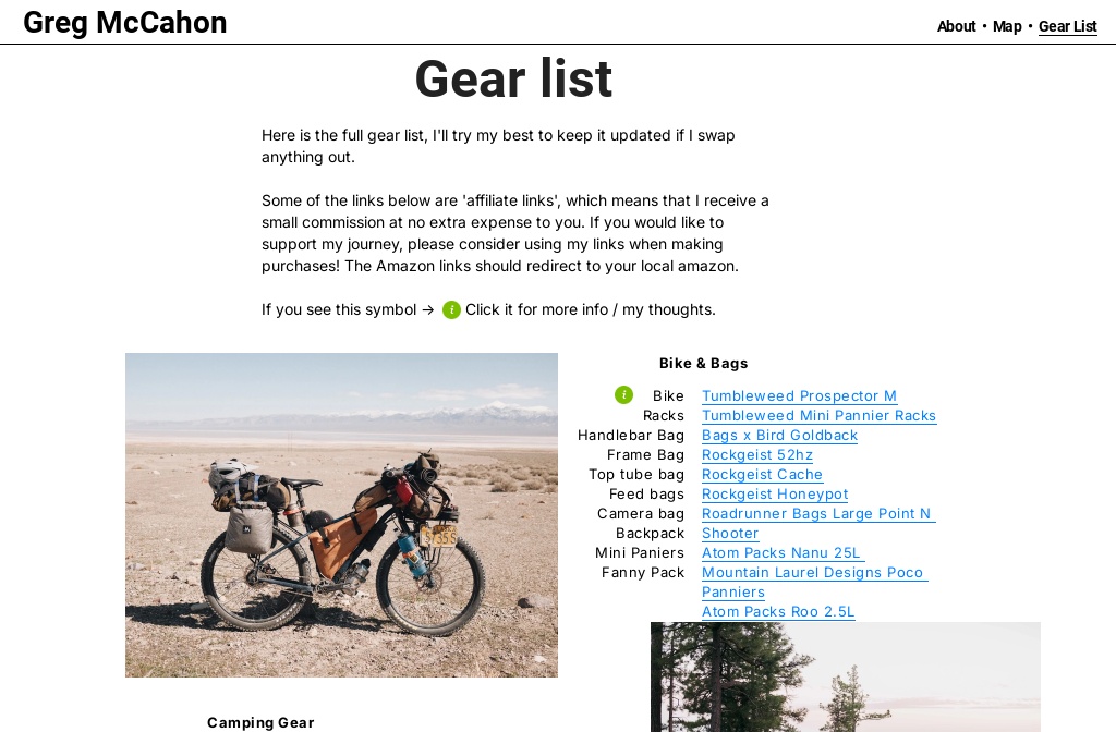 Greg McCahon — Gear