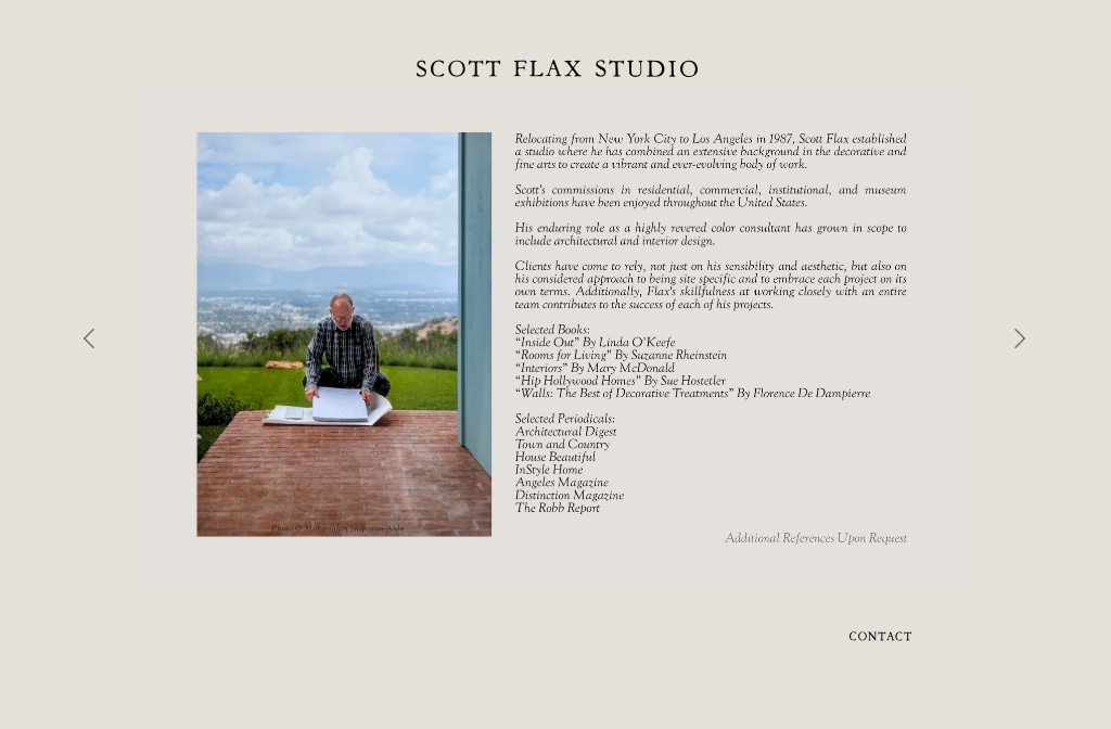 Scott Flax Studio — About