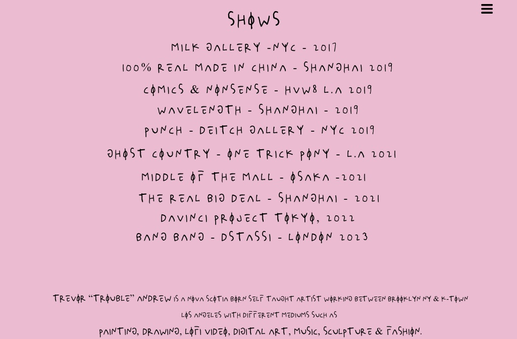 Trouble Andrew — BIO