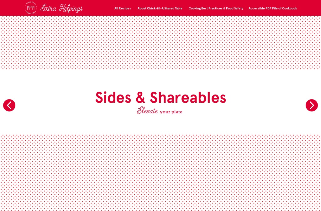 Extra Helpings Cookbook — Sides & Shareables