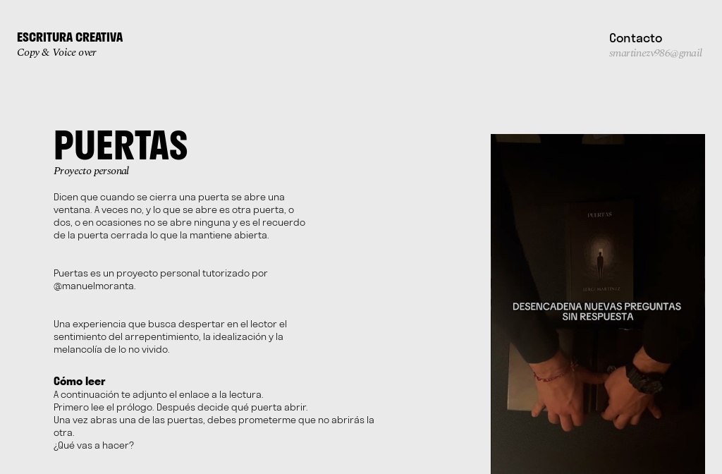 Book Sergi M. Vallejo — Project page