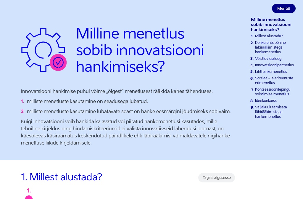 Innovatsioonihangete juhend — peatükk 3