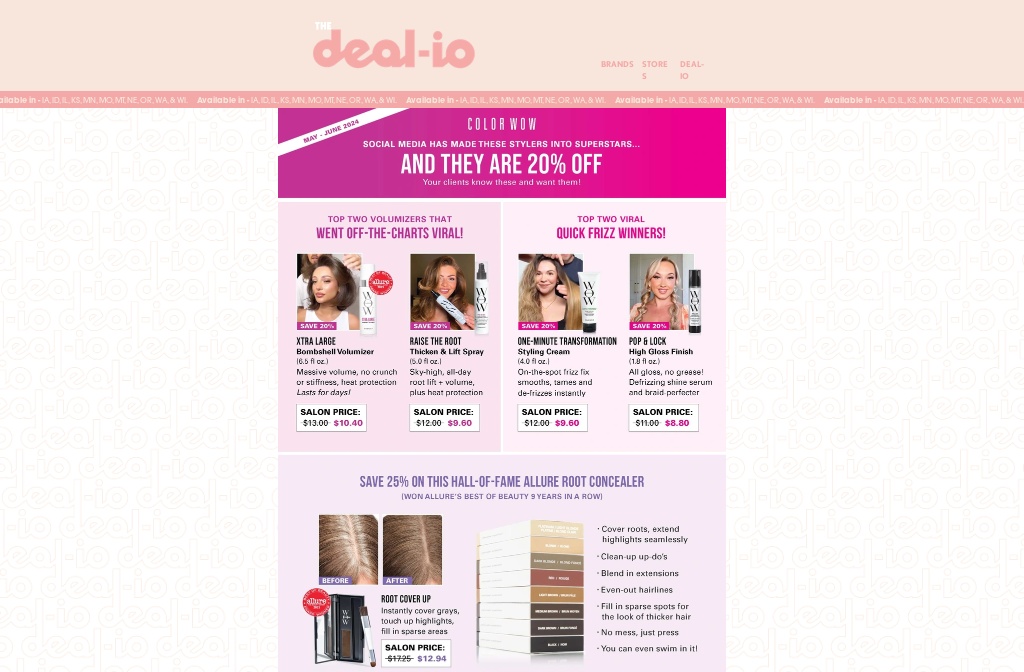 DEALIO — Color Wow